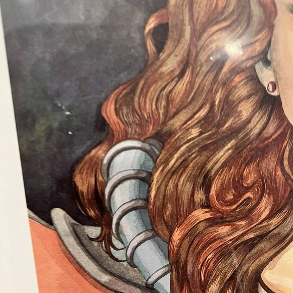 Art | Vtg 9s Signed Print 194500 Fantasy Art Pd Breeding Black The ...